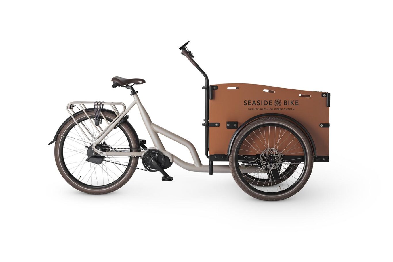 Signature II Lådcykel Mittmotor Remdrift GPS Aut växlar – Seaside Bike